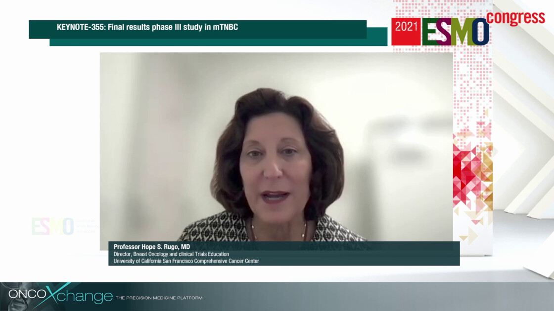 ESMO 2021 - KEYNOTE-355 Final results phase III study mTNBC