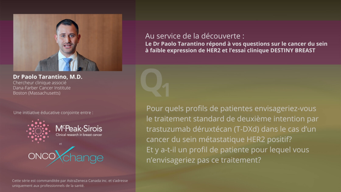 Le Dr Paolo Tarantino répond à vos questions
