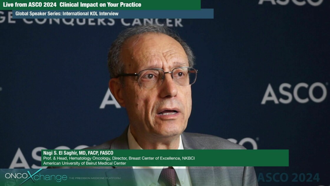 ASCO 2024 - Dr El Saghir sur les avancées CDK4/6